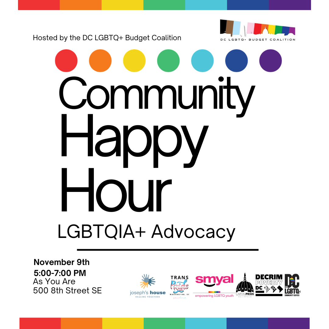 Community Social Happy Hour Capital Pride Alliance