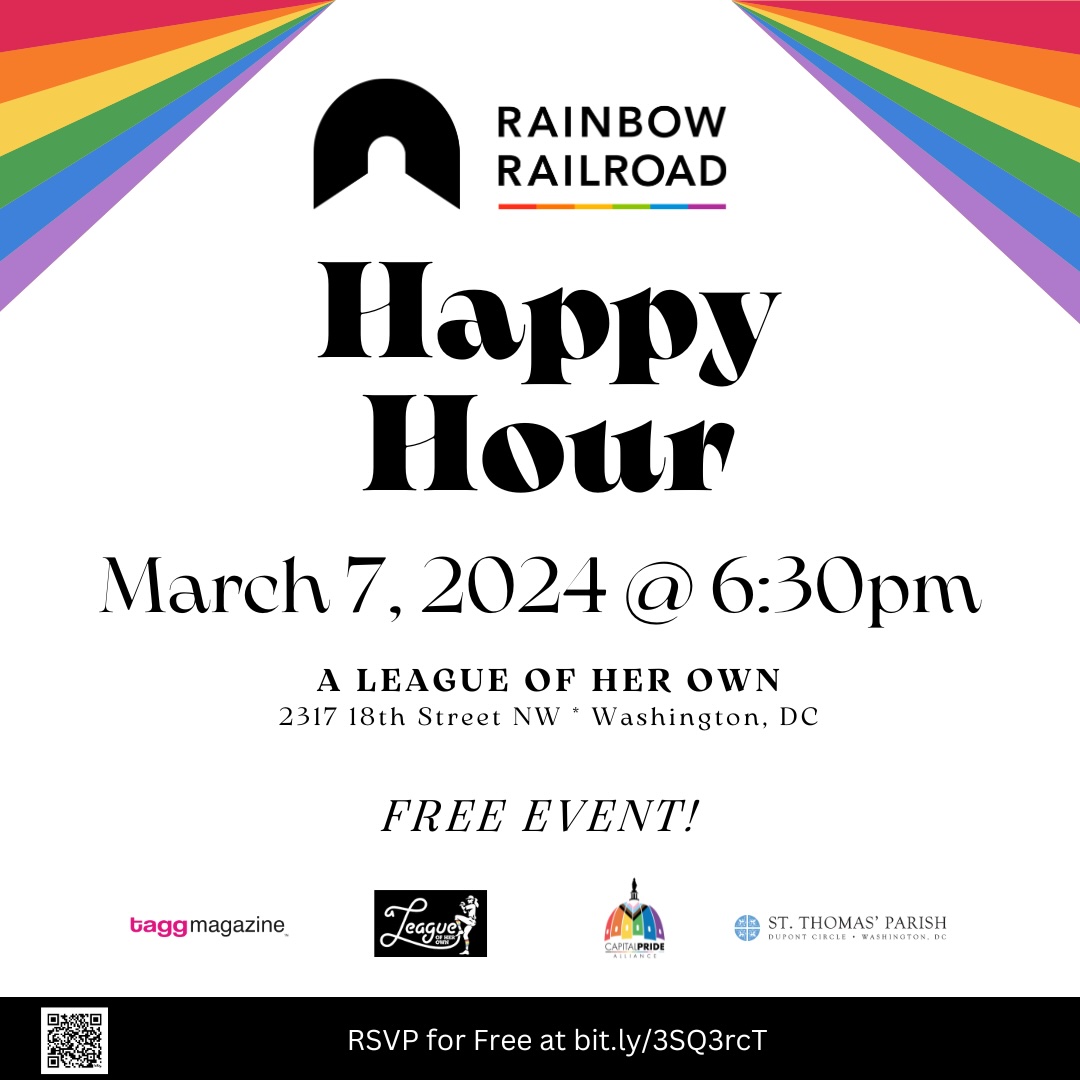 Rainbow Railroad Happy Hour Capital Pride Alliance